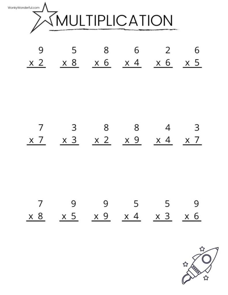 Free Printable Beginning Multiplication Worksheets - Printable Math ...