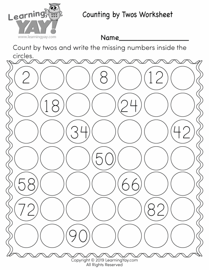 Free Printable Skip Counting Math Worksheets - Printable Math Worksheets