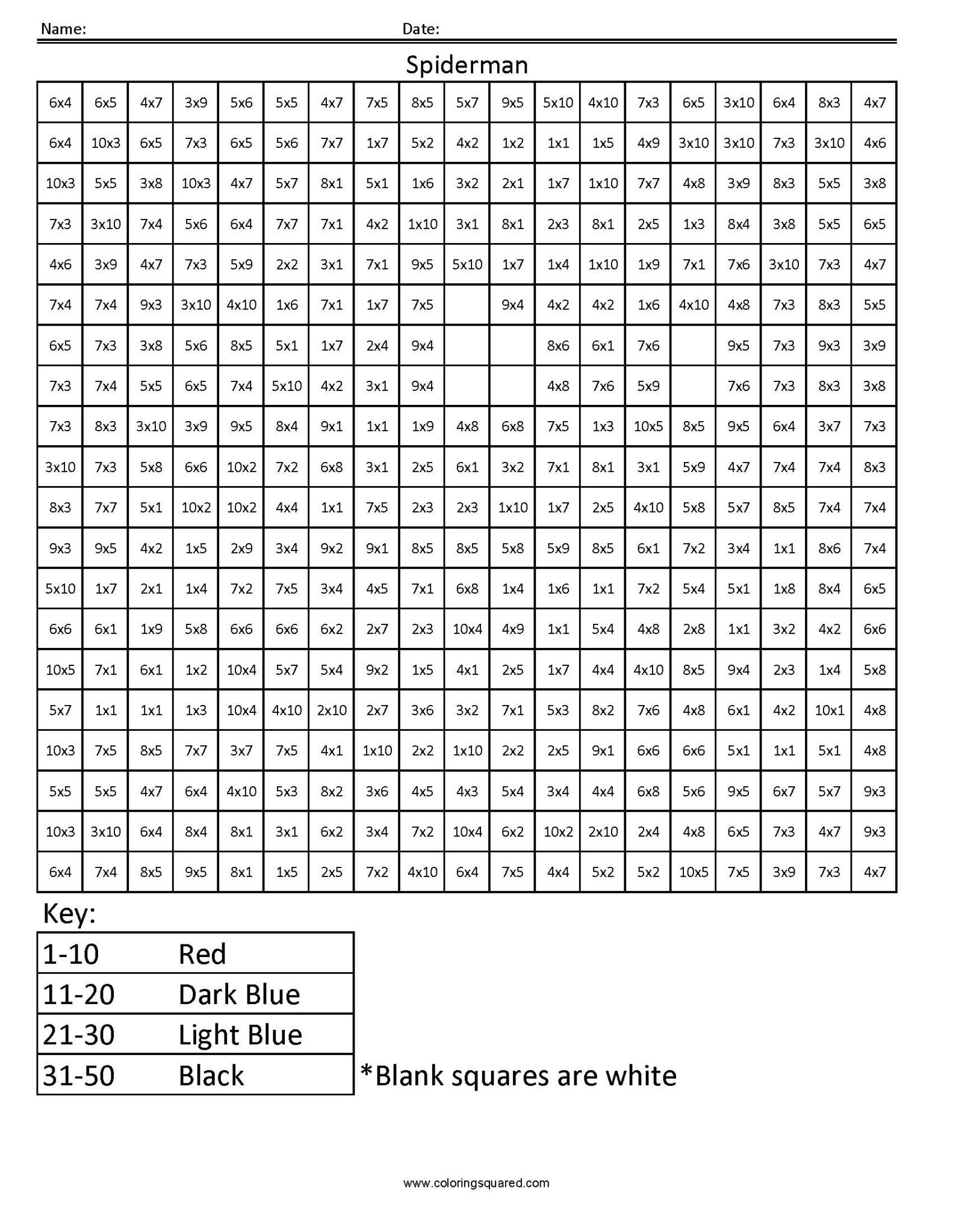 Spiderman Math Worksheets Free Printable - Printable Math Worksheets