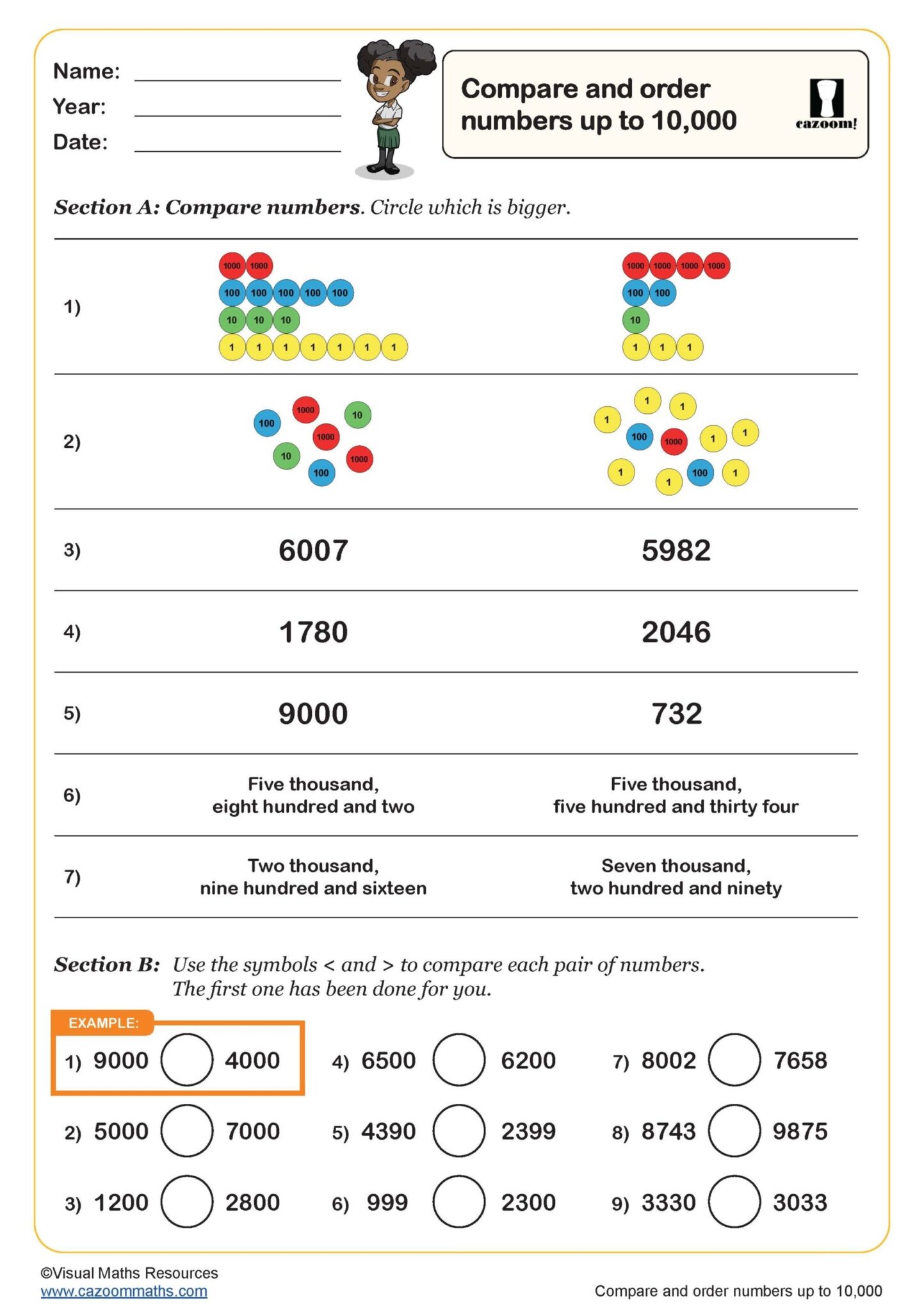 Year 4 Free Maths Worksheets Printable - Printable Math Worksheets